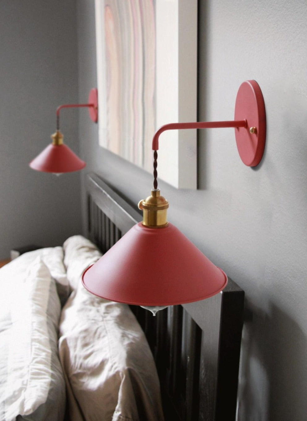 Fargerik Vegglampe Retro Design for Stue og Soverom – Bellezanorge