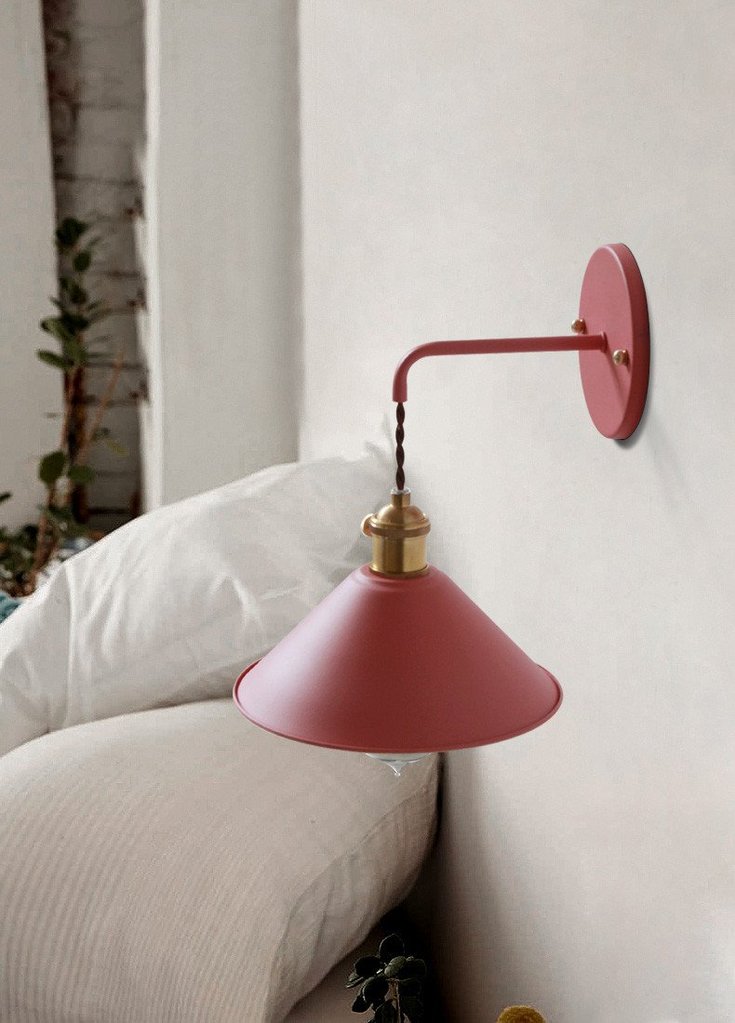 Fargerik Vegglampe Retro Design for Stue og Soverom – Bellezanorge