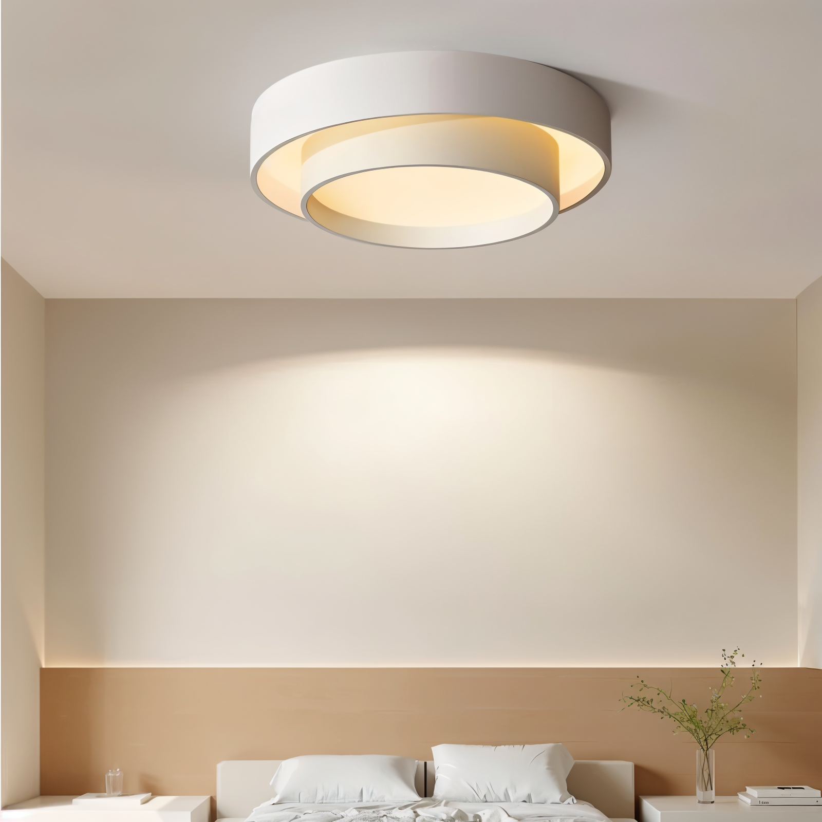 Moderne LED Taklampe med Dobbeltlags Design – Bellezanorge