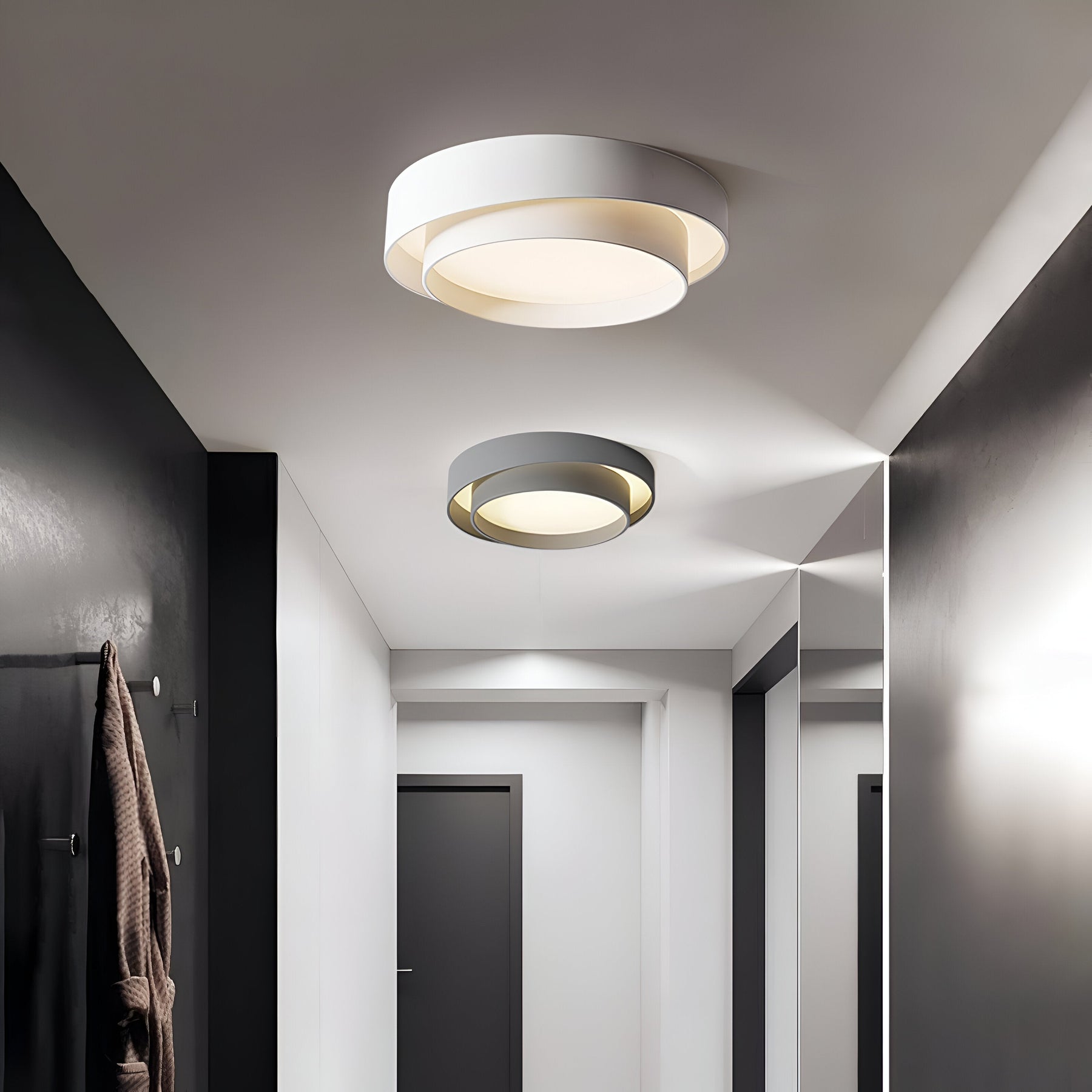 Moderne LED Taklampe med Dobbeltlags Design – Bellezanorge